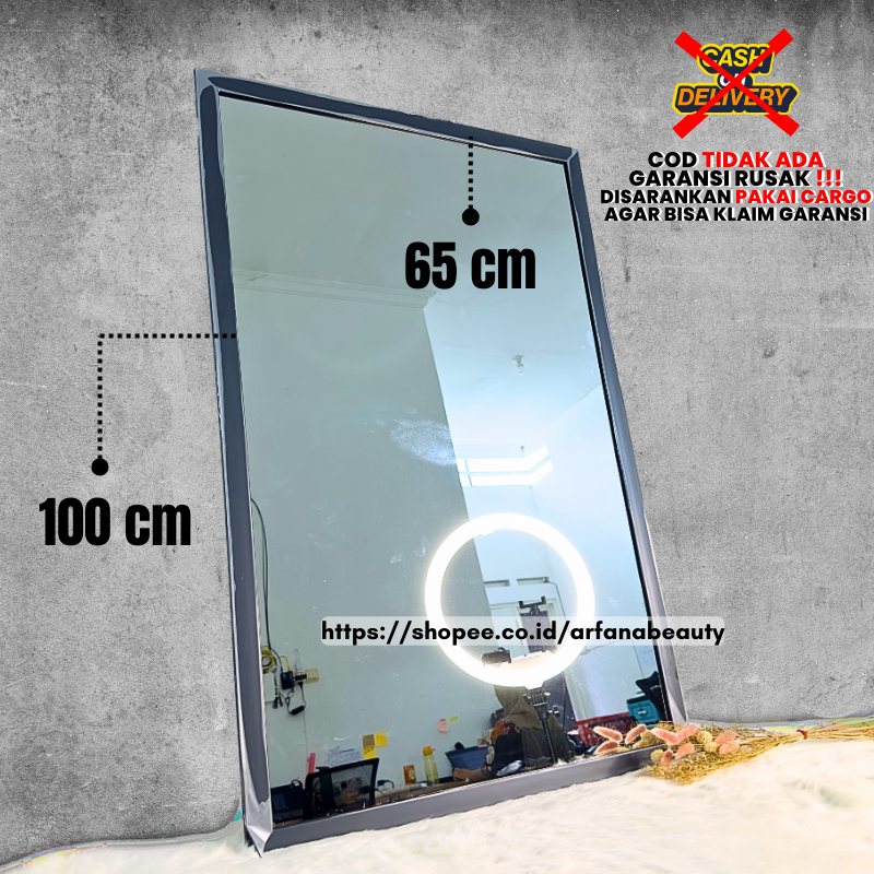 Jual Cermin Aesthetic Dinding Kaca Kamar Mandi Tempel Dinding Mirror ...