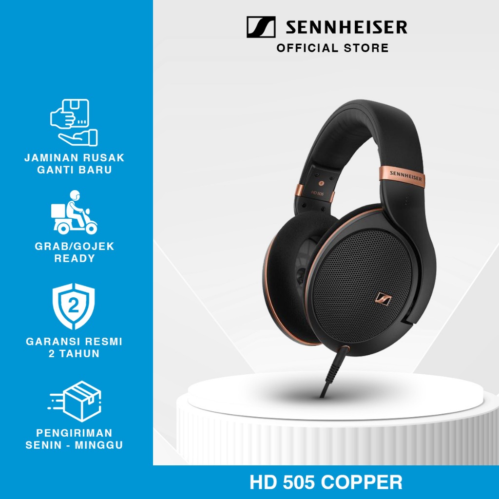 Jual SENNHEISER HD 505 Copper Headphones | Shopee Indonesia