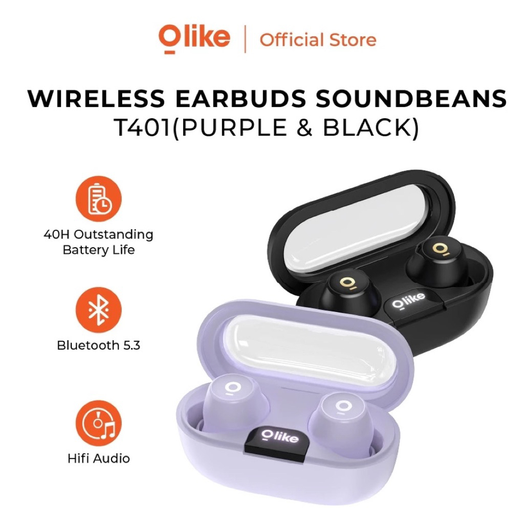 Jual OLIKE T401 TWS Wireless Earbuds SoundBeans T401 | Bluetooth 5.3 ...