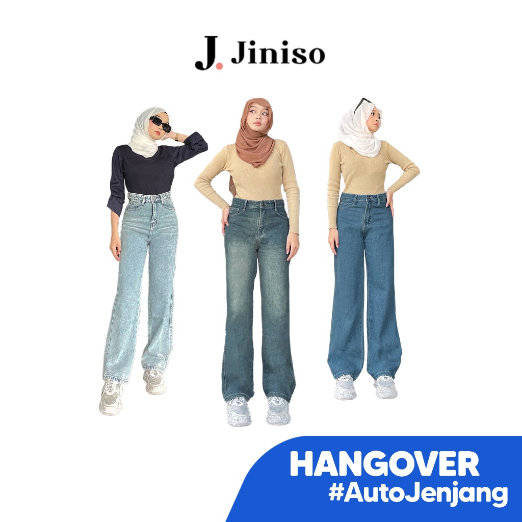 Jual JINISO - Highwaist Loose Hangover Jeans Vol. 3 | Shopee Indonesia