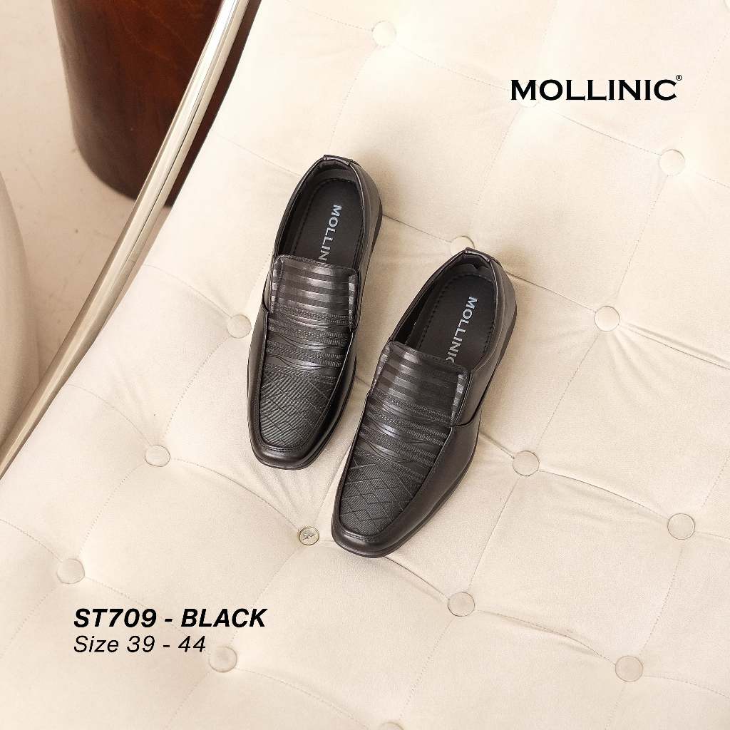 Jual MOLLINIC - Sepatu Pantofel Pria Kantor Timothy Formal Shoes Slip ...