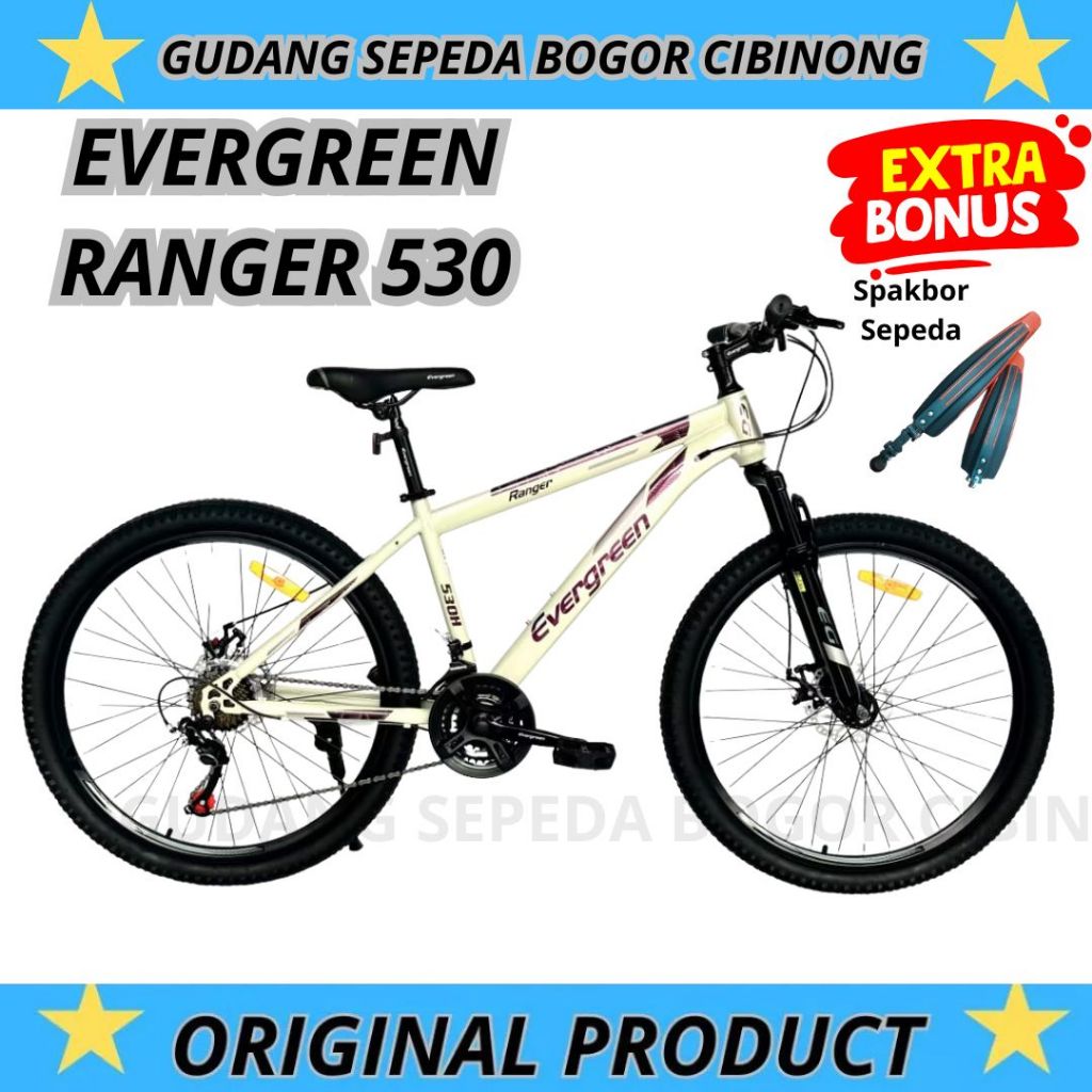 Jual Sepeda Gunung 26 MTB EVERGREEN RANGER R530H | Shopee Indonesia