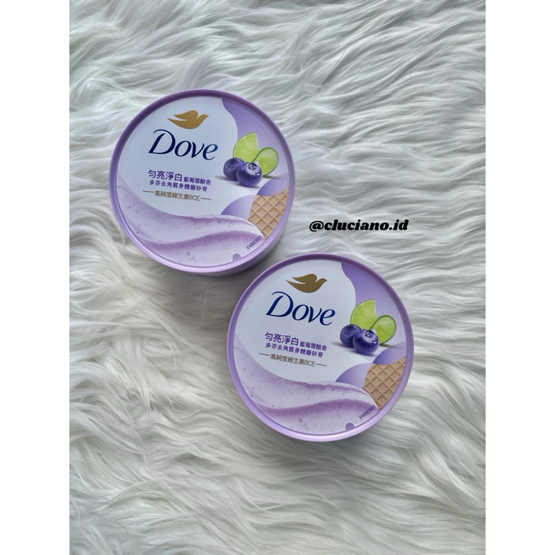 Jual READY LANGSUNG KIRIM‼️DOVE ICE CREAM SCRUB 280GR BLUEBERRY ...