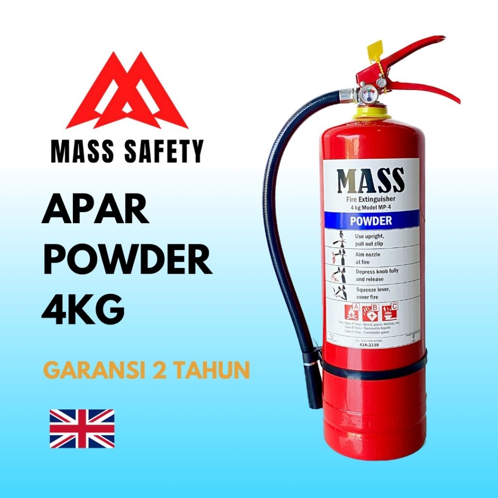 Jual APAR MASS ABC POWDER 4KG KOMPLIT SET GARANSI 2 TAHUN | Shopee ...