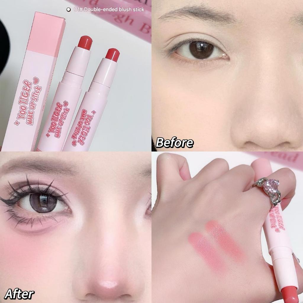 Jual countour transferproof double color2 side atmospheric blush ...