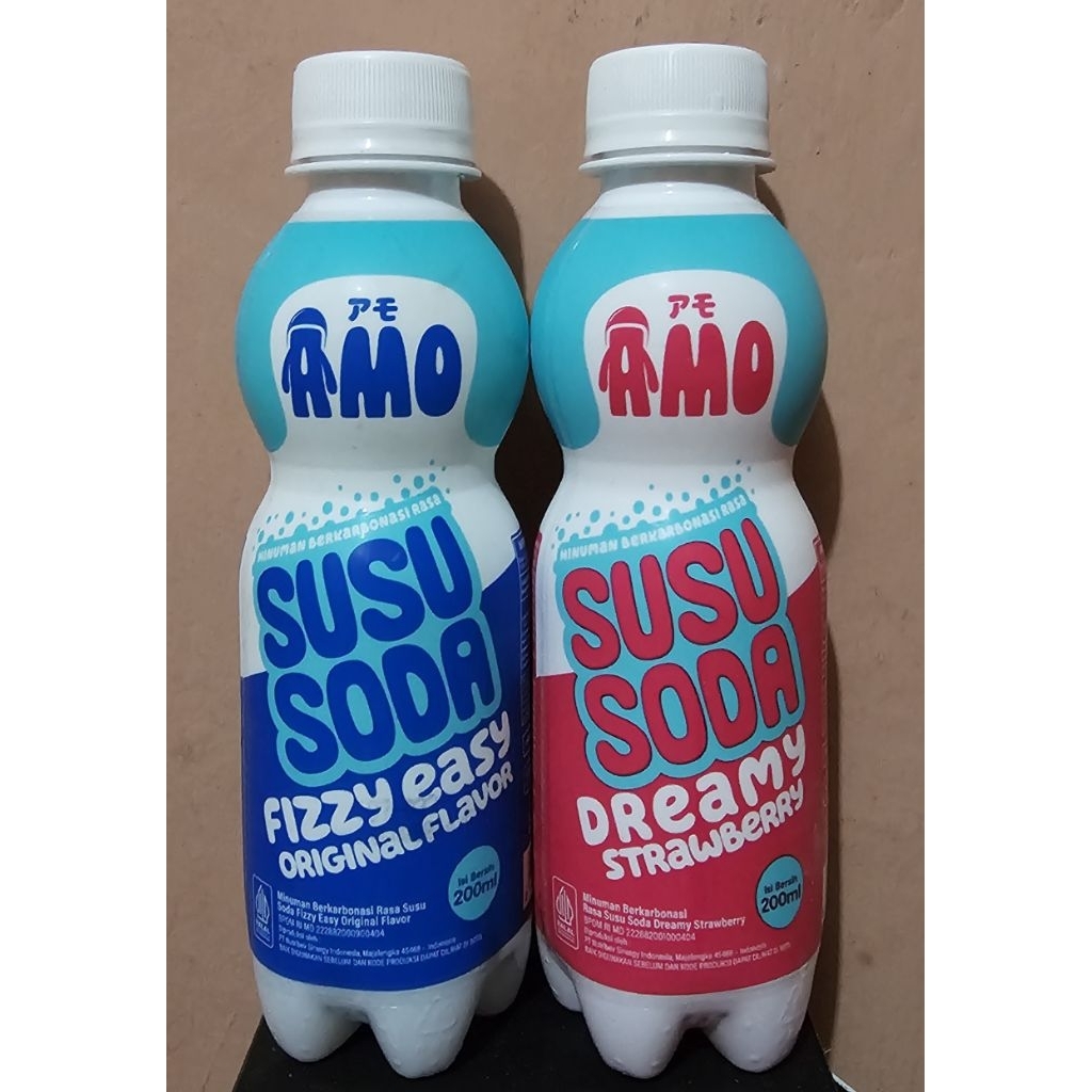 Jual Amo Sparkling Milk 200ml - Minuman Susu Soda Rasa Original ...