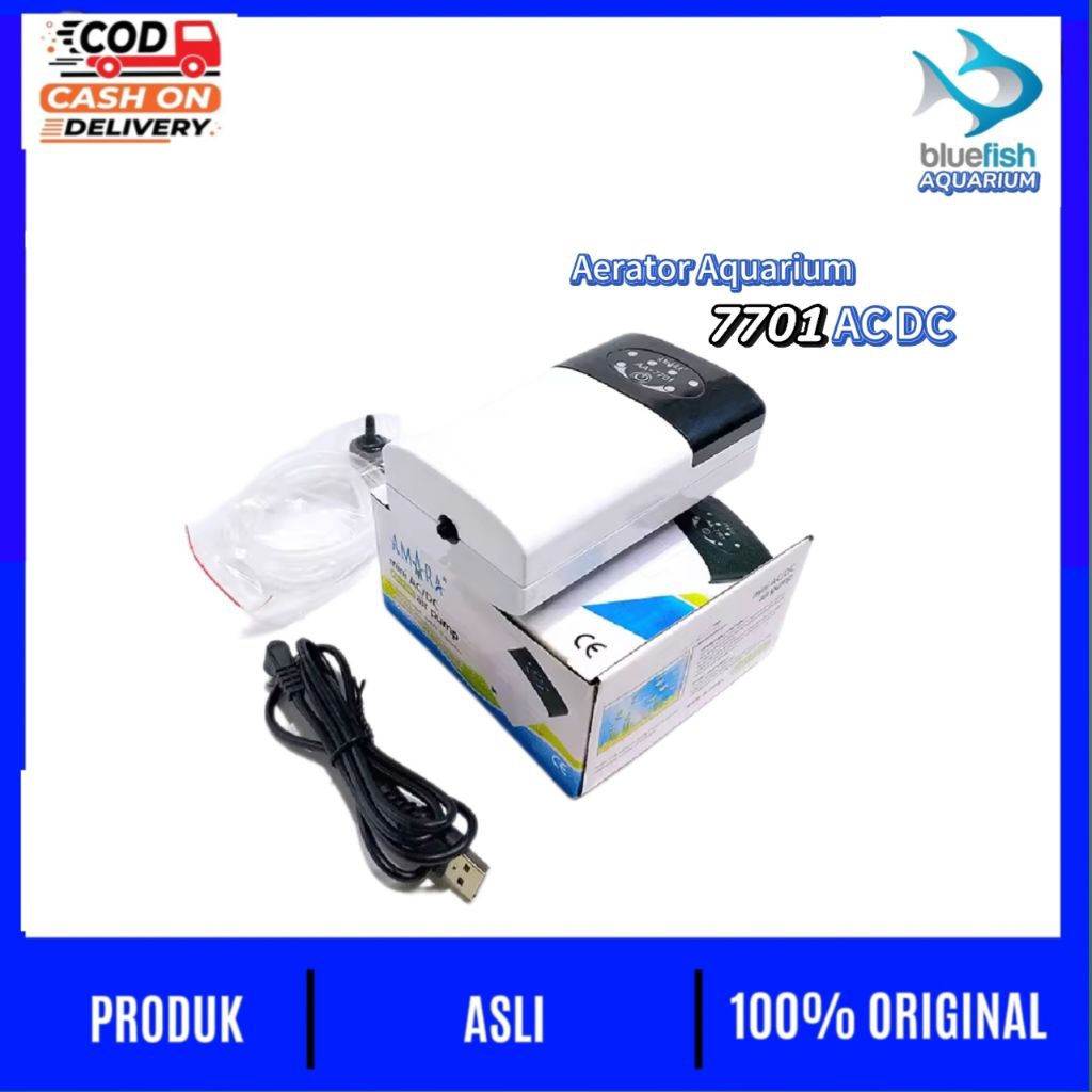 Jual AMARA 7701 7702 6603 Pompa Udara Aerator AC DC Aquarium 1 lubang ...