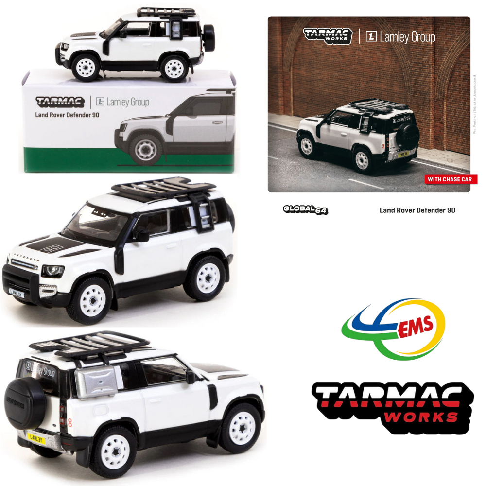 Jual T64G-019-WH - Tarmac Works 1/64 Land Rover Defender 90 White ...