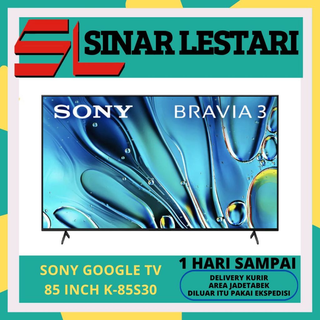 Jual SONY BRAVIA K-85S30 SMART GOOGLE TV 85 Inch S30 4K Ultra HD HDR ...