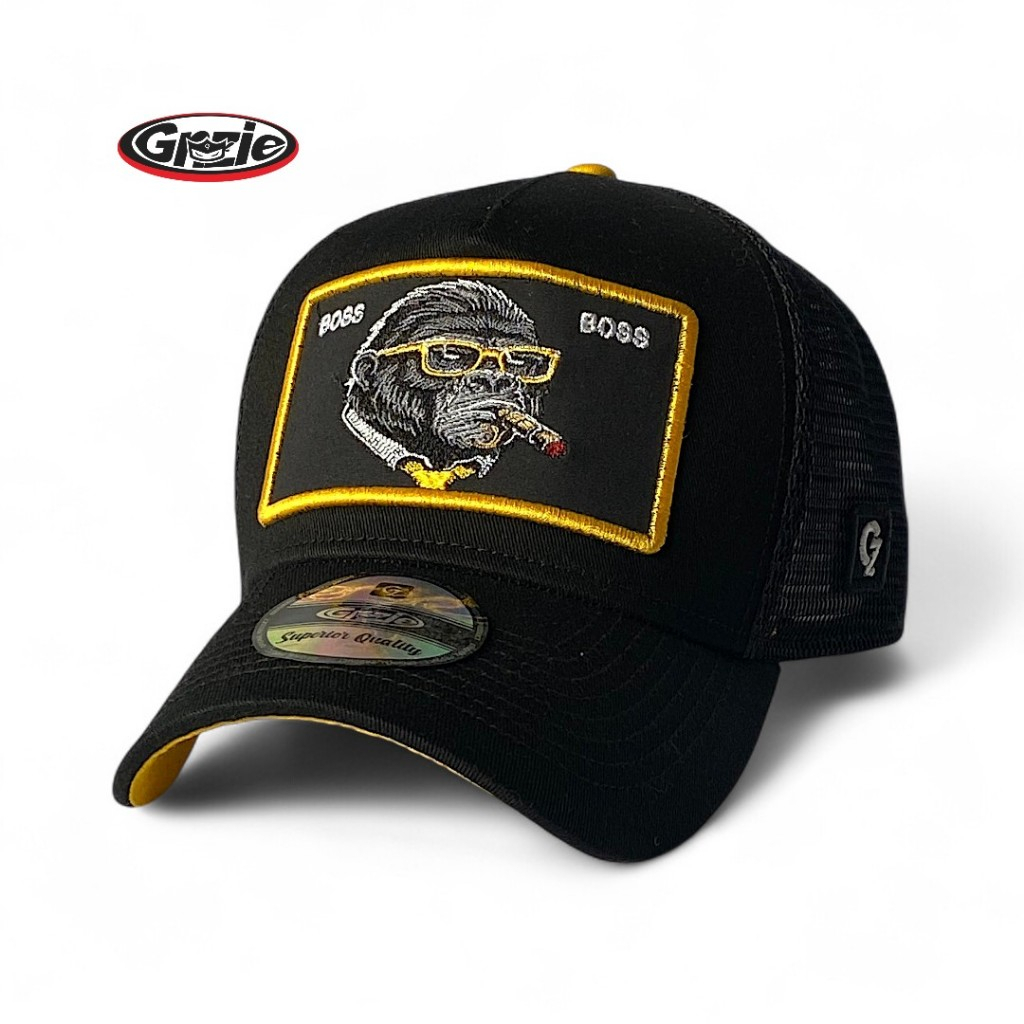 Jual GNZIE topi trucker emblem BOSS MOOD | Shopee Indonesia