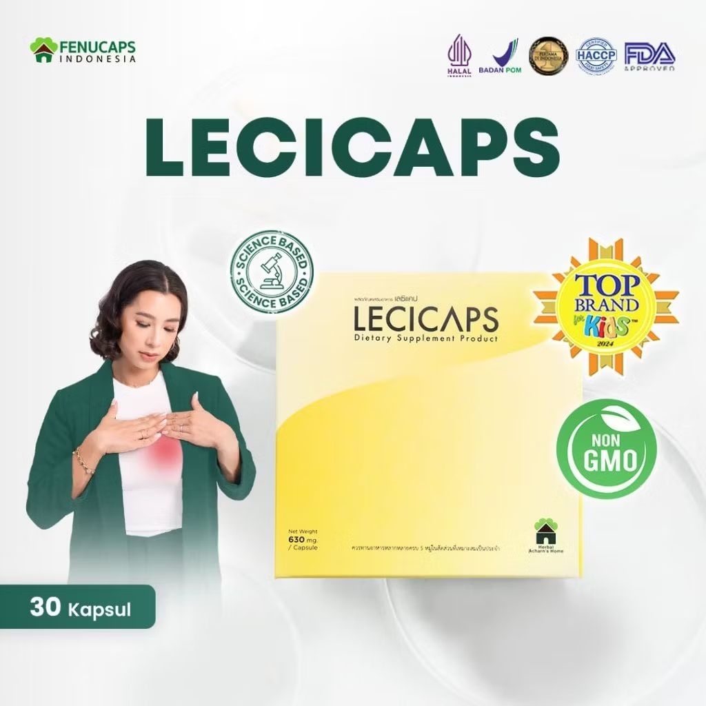 Jual [ORIGINAL] Lecicaps Lecithin Pelancar Sumbatan Saluran Asi Clogged ...