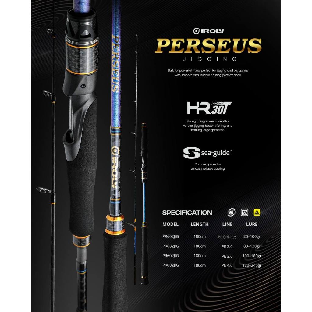 Jual Rod SPINNING IROLY PERSEUS 2025 HR30T HOLLOW CARBON | Shopee Indonesia
