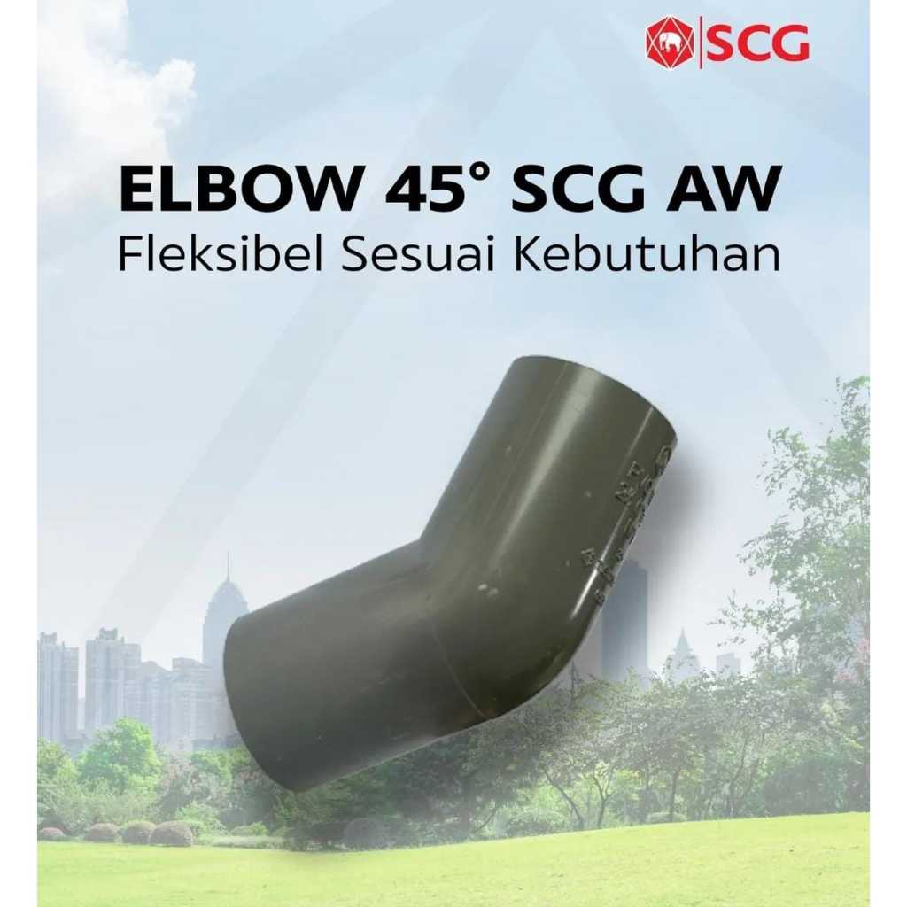 Jual Elbow 45° / Knee 45 Derajat 3/4" AW PVC SCG | Shopee Indonesia
