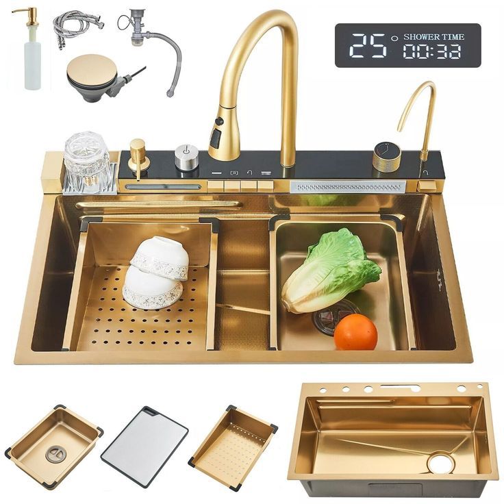 Jual KITCHEN SINK 7545 PIANO 5 GOLD | Shopee Indonesia