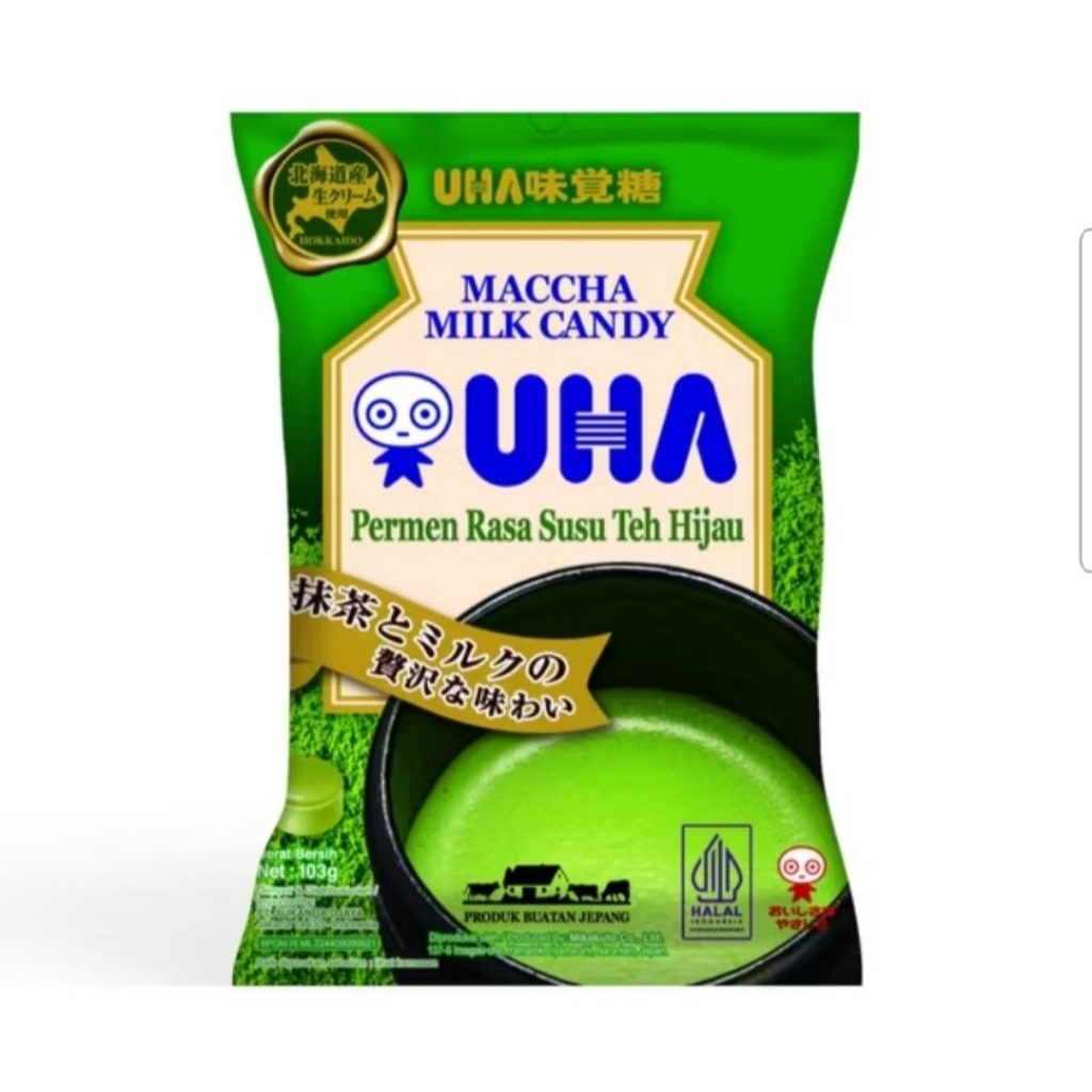 Jual UHA Maccha Milk Candy 103g | Shopee Indonesia