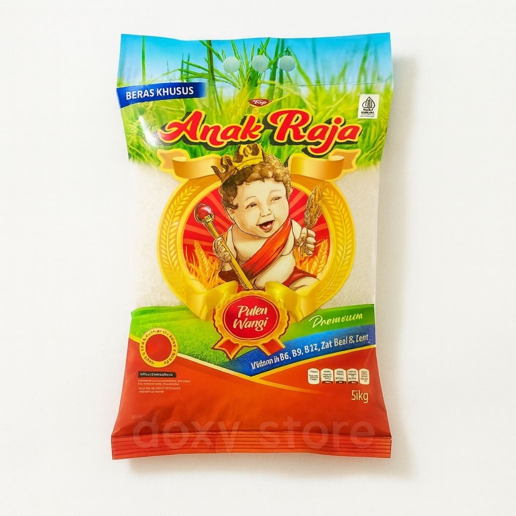 Jual Beras Premium Anak Raja 5Kg – Pulen Wangi Enak Nasi Harum Super ...