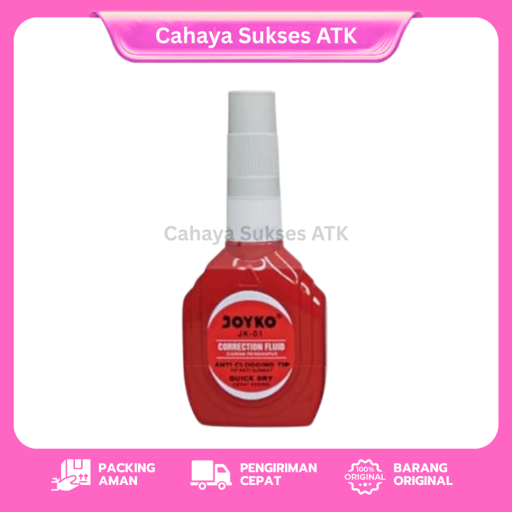 Jual Joyko TIP-EX Correction Fluid JK-01 / Cairan Koreksi / Penghapus ...