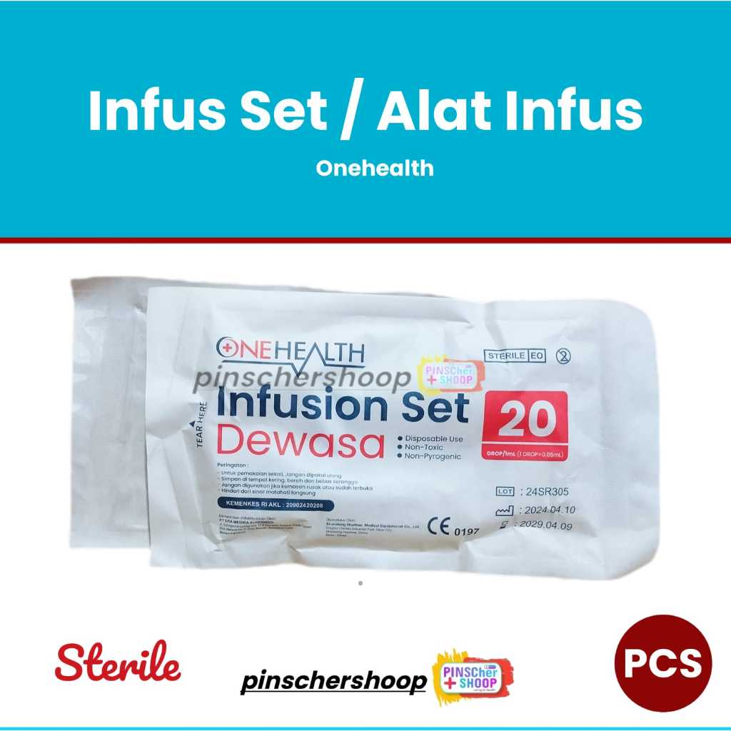 Jual Onehealth Alat Infus Dewasa Selang Infus Set Adult Alat Infus ...