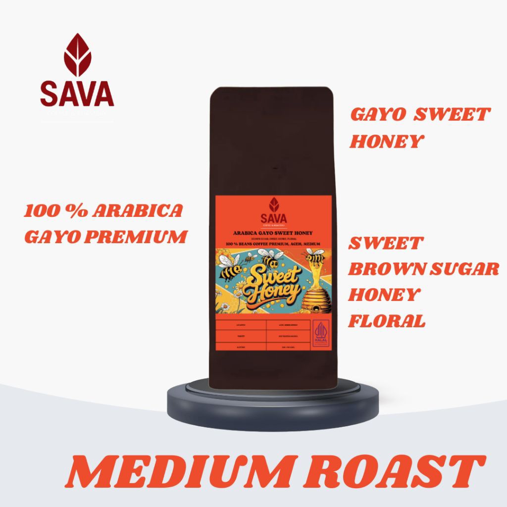 Jual Kopi Arabika Gayo Sweet Honey Premium | 200 Gram | Aceh | Sava ...