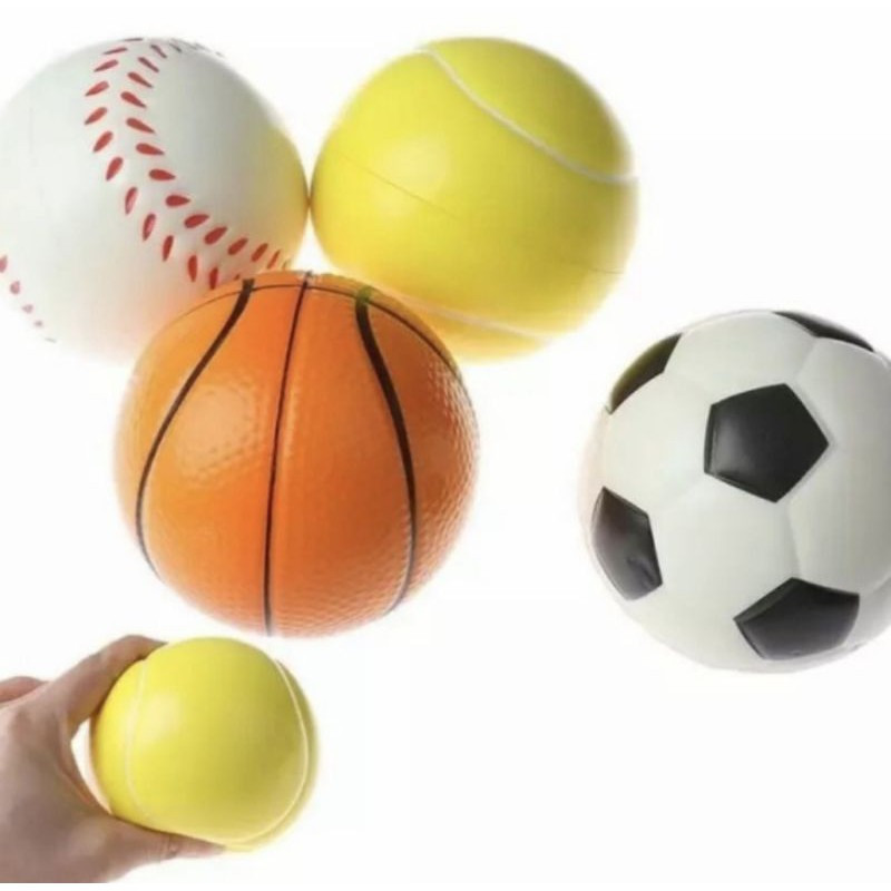 Jual Mainan Anak - Squishy Busa Bola Basket Tenis Baseball Sepak Kecil ...