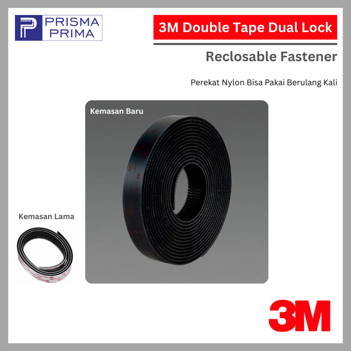 Jual 3M Velcro_Tape Dual Lock Reclosable Fastener 24mm x 50 cm | Shopee ...