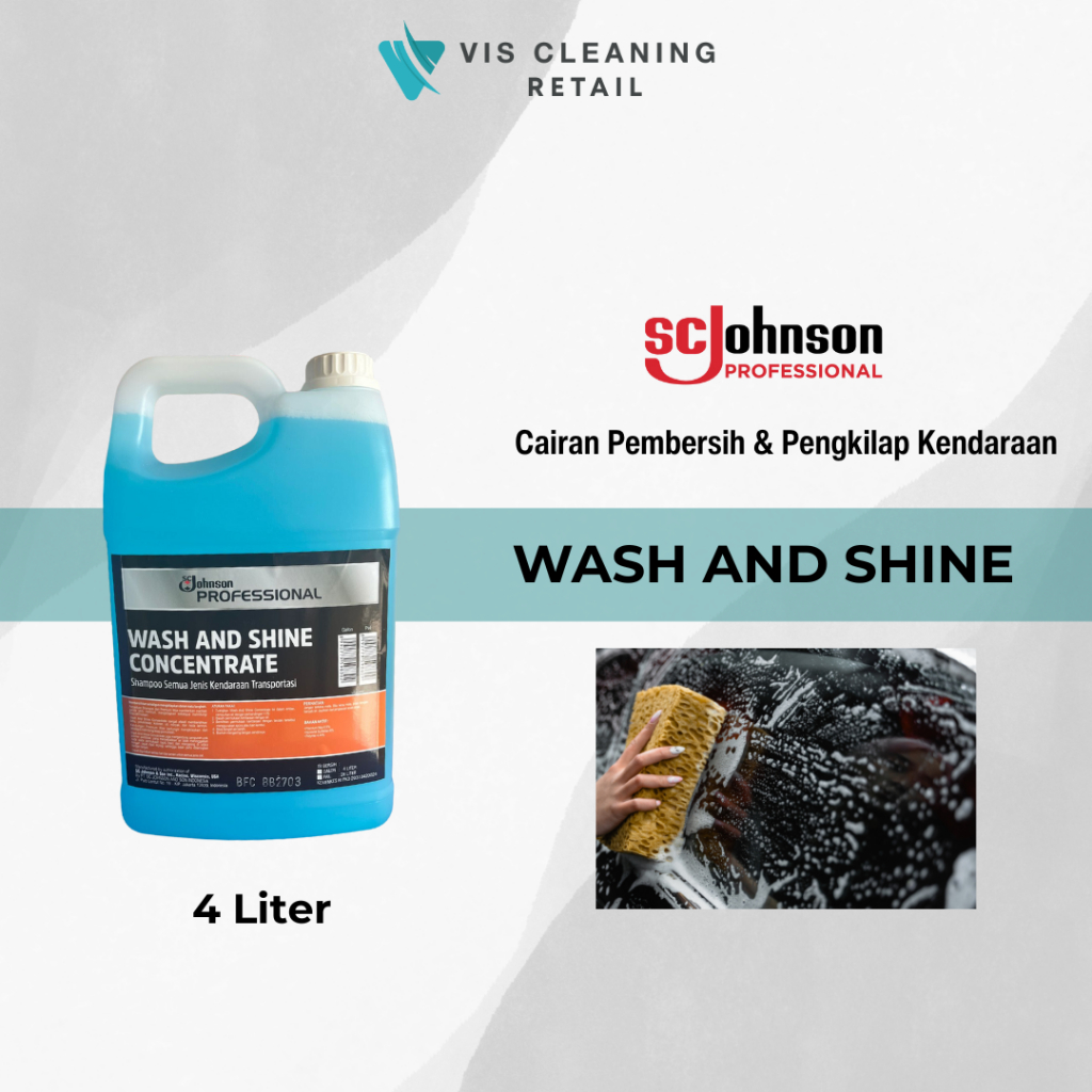 Jual SC Johnson Wash & Shine Concentrate - Shampoo / Cairan Pembersih ...