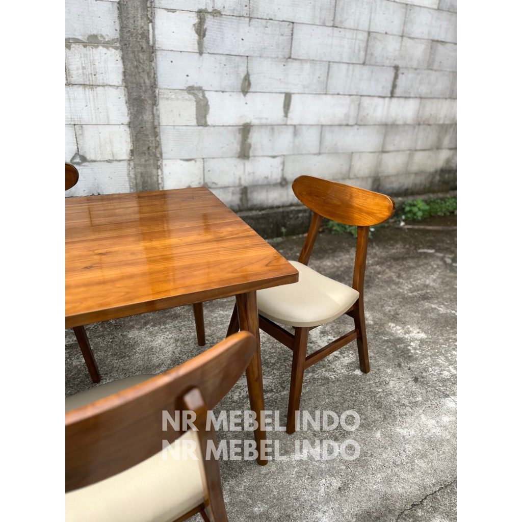 Jual Set Meja Makan Ropan Jati Kursi Makan Kursi Cafe Set Kursi Cafe Minimalis Jati Kursi Makan ...