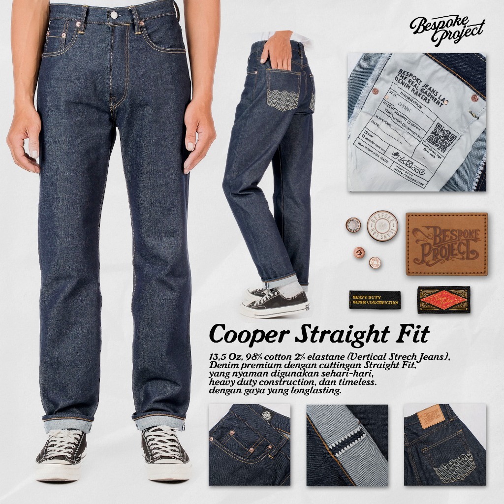 Jual Bespoke Project - Cooper Raw Denim | Shopee Indonesia
