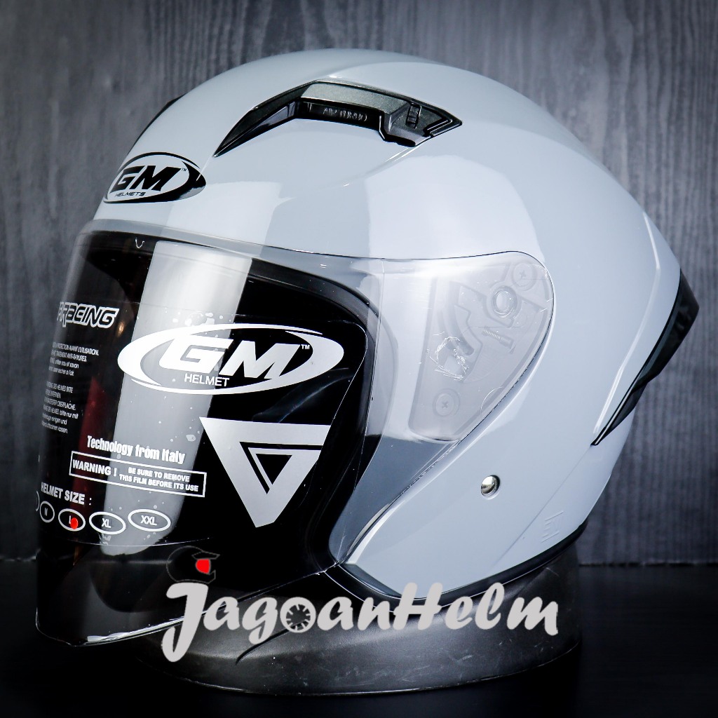 Jual GM HELM G2 SOLID | NX DIM GREY | G-2 SINGLE VISOR | Shopee Indonesia