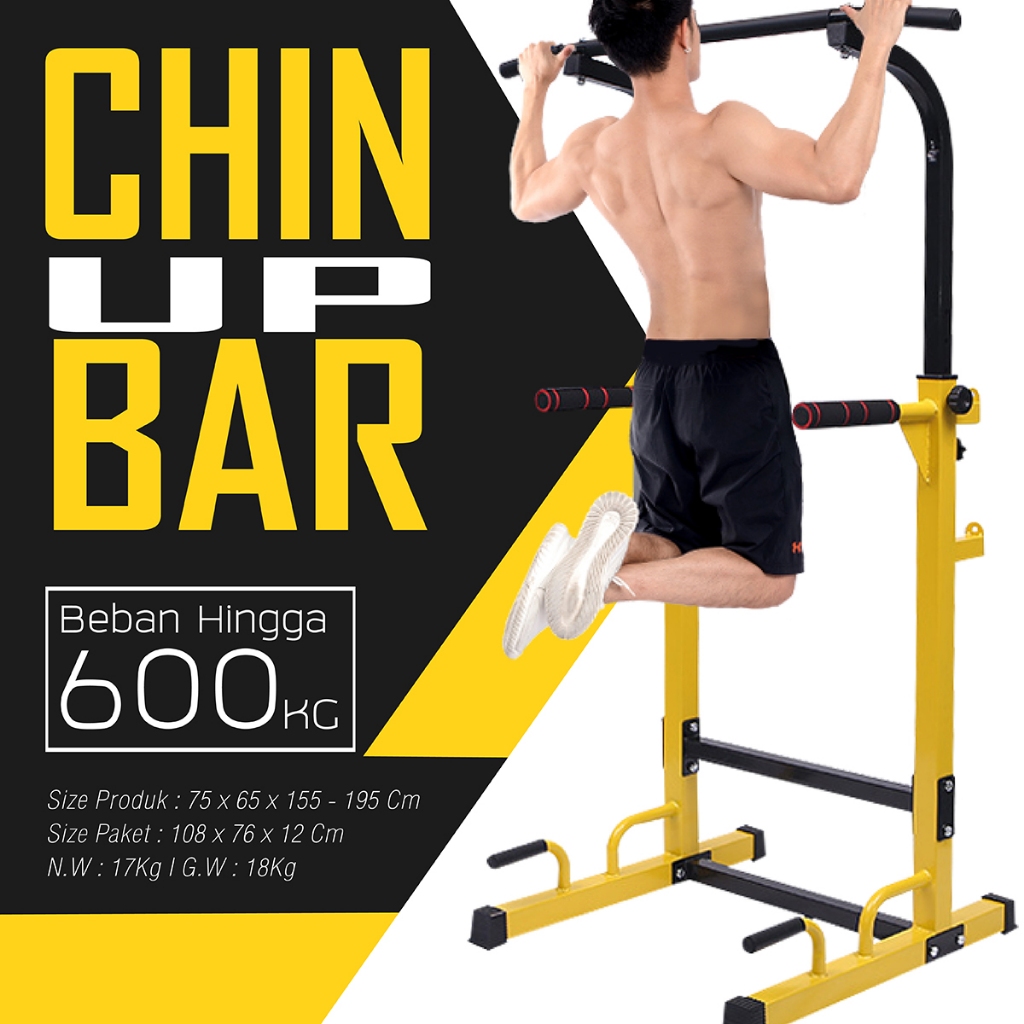 Jual HTD SPORT Pull Up Bar Adjustable Home Gym Chin Up Kuat Hingga ...