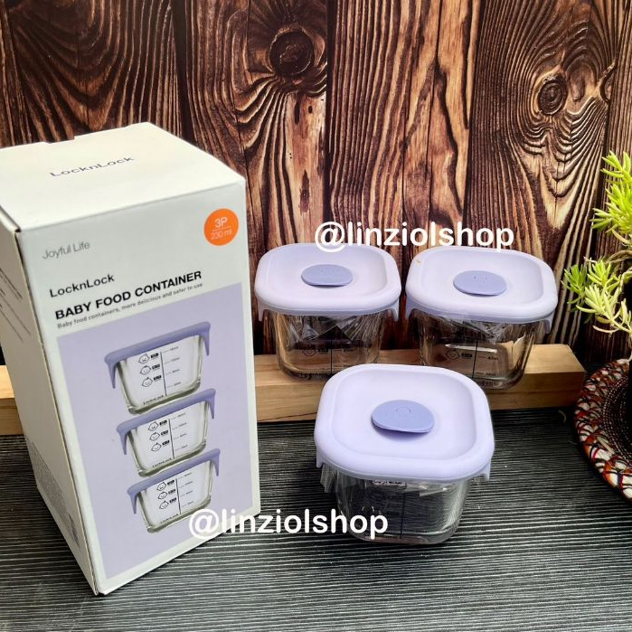 Jual LocknLock Oven Glass Baby Food Container MPASI Bayi 3P 230ml ...