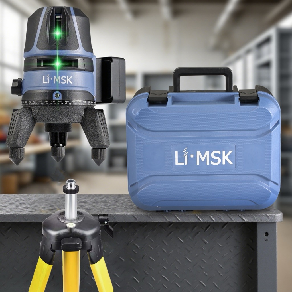 Jual LI·MSK Laser Level 5 Garis LI-1050 | Laser Hijau Terang | Auto ...