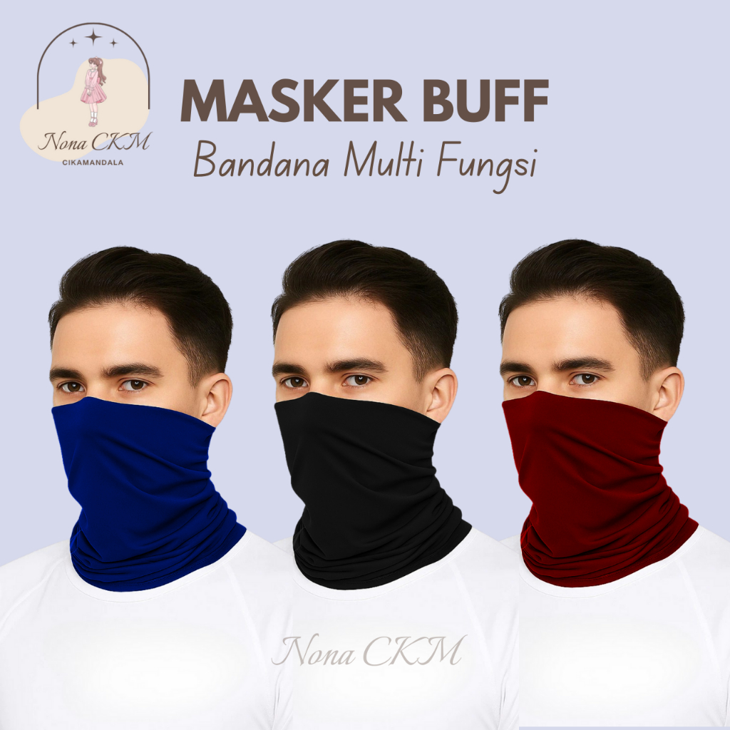 Jual Masker Buff Bandana Pria, Pencegahan debu dan polusi saat ...