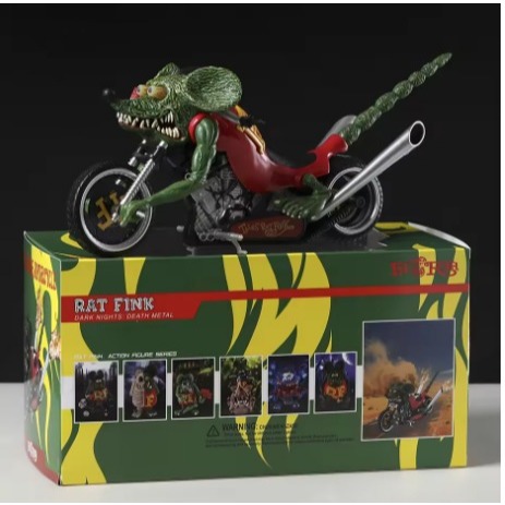 Jual Rat Fink Crazy Mouse Motorcycle Action Figure Model Doll Toy ...