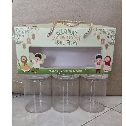 Jual Exclusive Simple one Box Lebaran 3 Jar 600ml Box Lebaran 3 jar ...