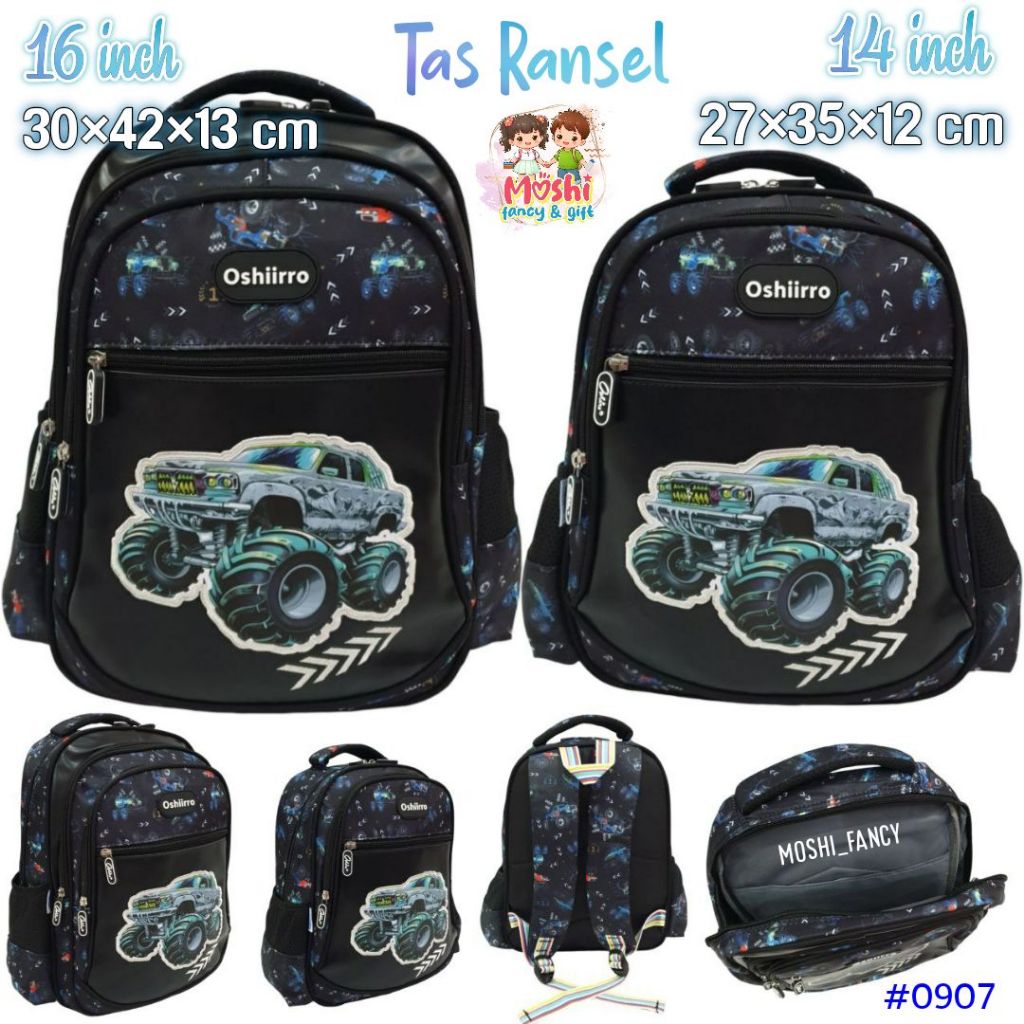 Jual Tas Ransel Racing Car Jeep Hitam size SD / Tas Anak Laki-Laki ...