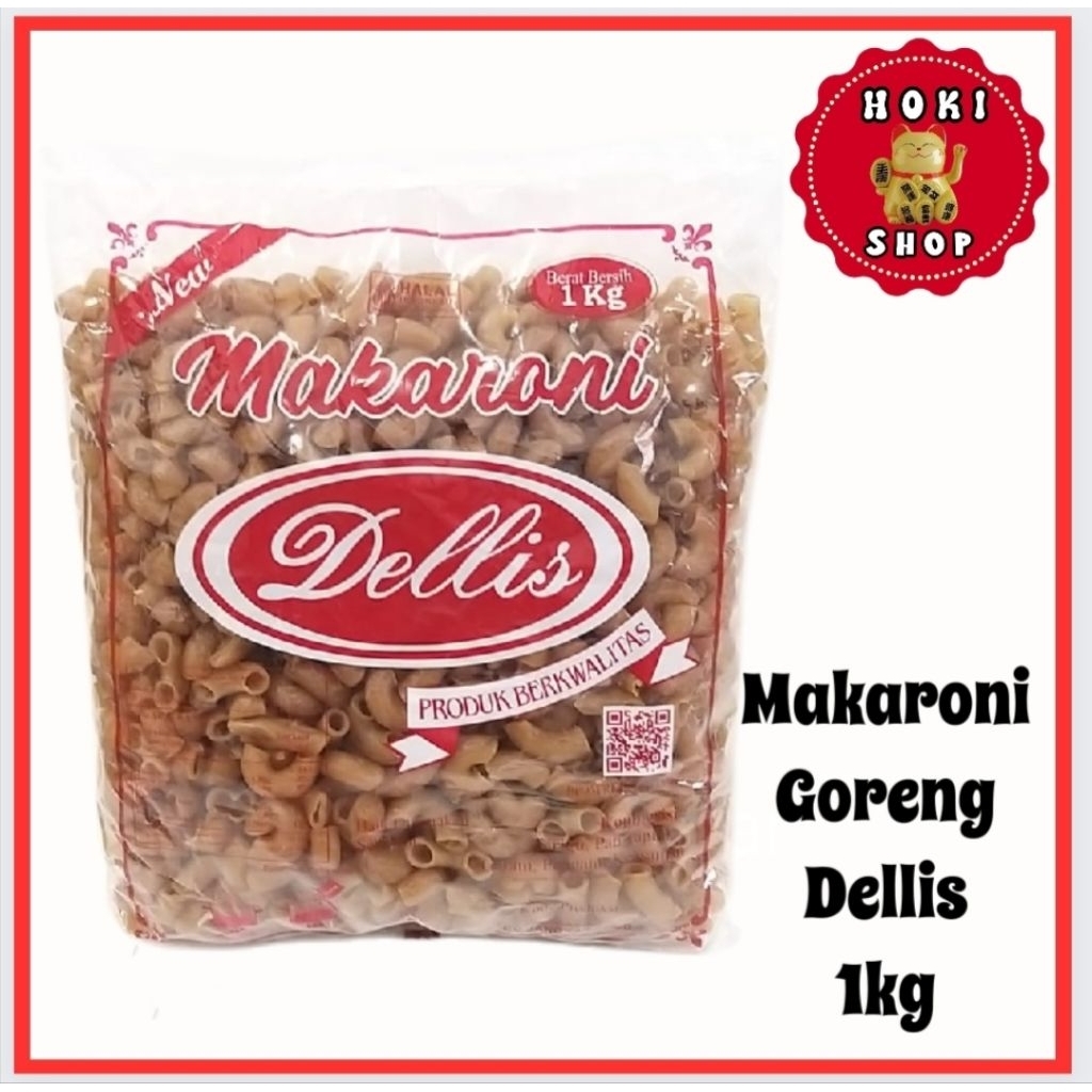 Jual Makaroni Goreng Dellis Mentah 1kg / Markoni Cap Dellis / Markoni ...