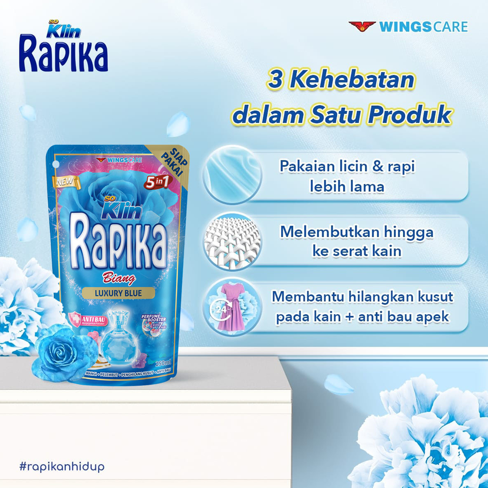 Jual BELIA RAPIKA by SO KLIN 1 RENCENG Biang Konsentrat Pelicin Setrika ...