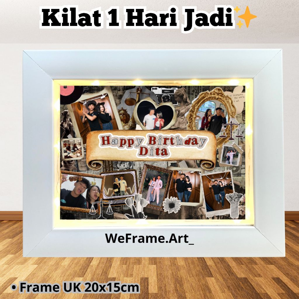 Jual Frame Scrapbook ulang tahun / kado ulang tahun / kado birthday ...