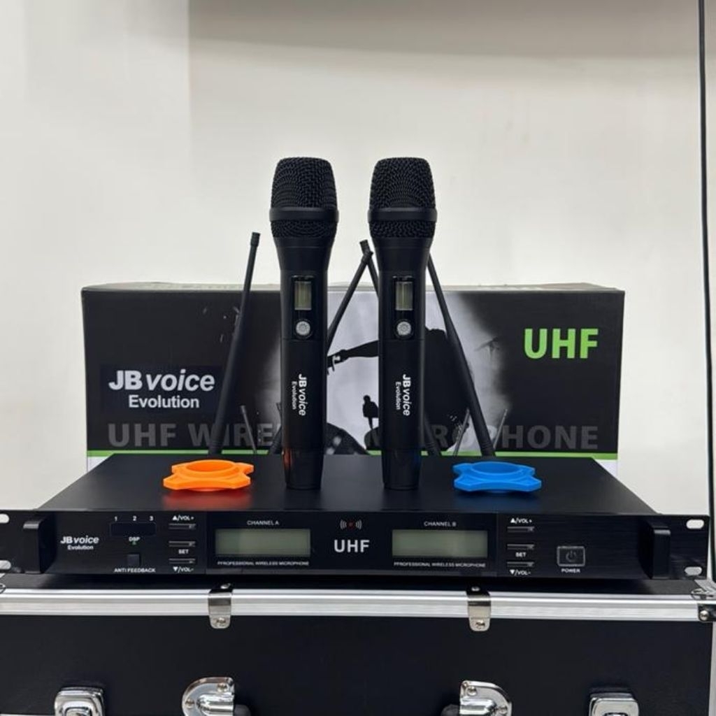 Jual New Mic Wireless JB VOICE EVOLUTION Mic Digital Multi Chennel UHF ...