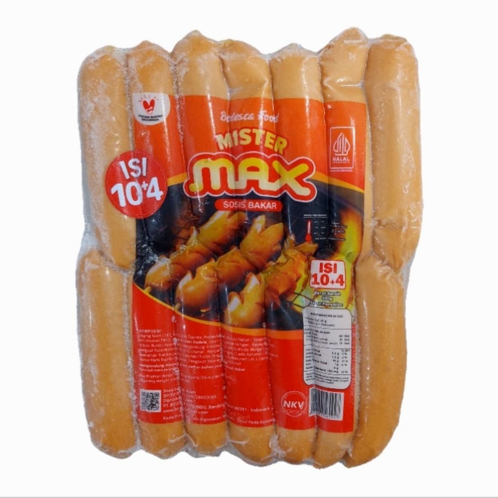 Jual Mister Max Sosis Ayam 500g isi 14 | Shopee Indonesia