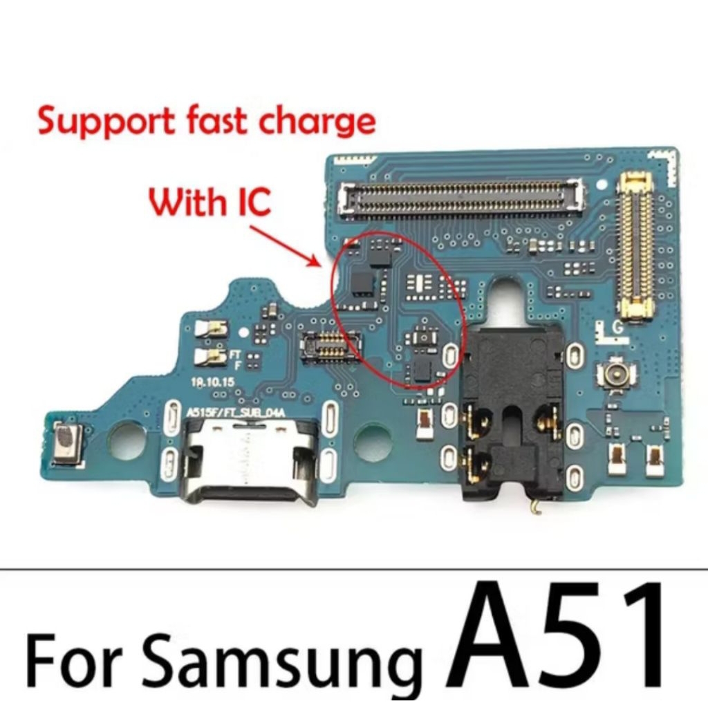 Jual Papan cas samsung A51/SM-A515f Pcb board charger flexible cas ...
