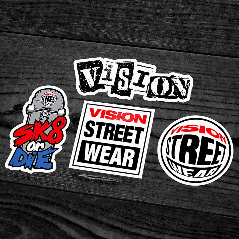 Jual VISION STREET WEAR - Sticker Pack Brand VISION STREET WEAR ...