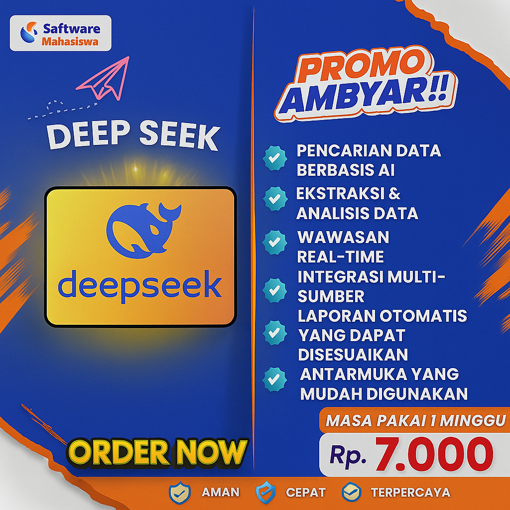 Jual DeepSeek : Kecerdasan Buatan Viral untuk Kemajuan Bisnis | AI Viral 2025 ! LIFETIME ...