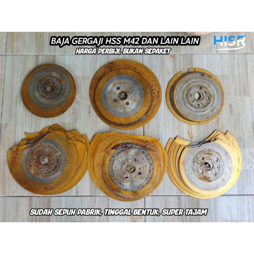 Jual Baja gergaji hss berbagai kondisi, merk dan ukuran baja hss M42 ...