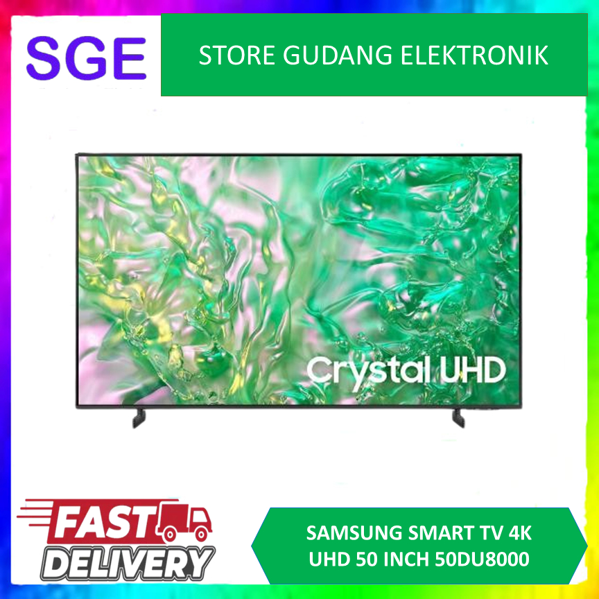 Jual TV SAMSUNG 50DU8000 50 INCH W/ CRYSTAL UHD 4K HDR SMART TV 2024 ...