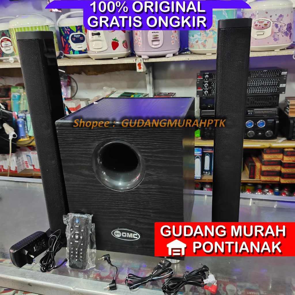 Jual Salon Bluetooth GMC 898G Original SOUNDBAR TOWER USB CARD READER ...