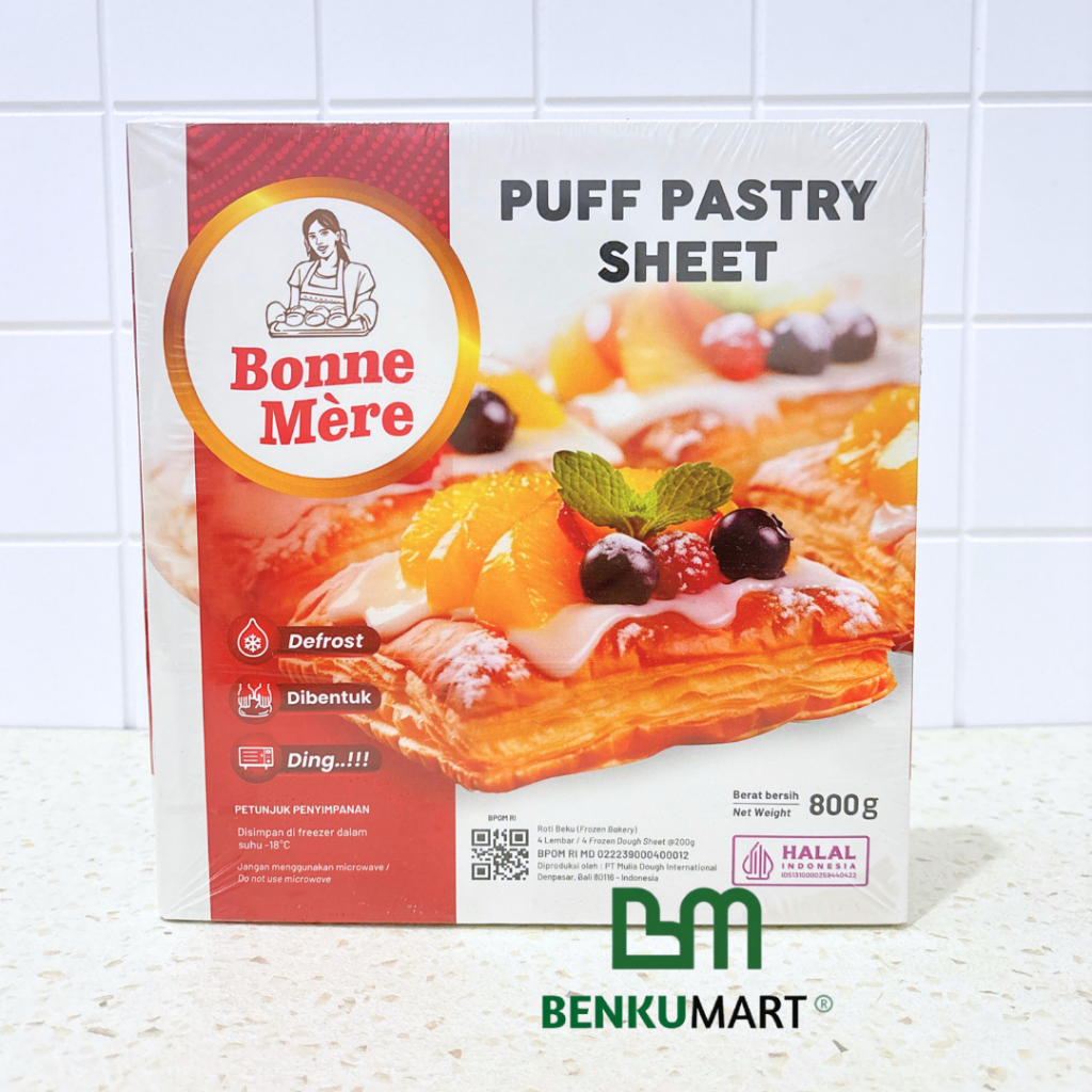 Jual Bonne Mere Puff Pastry Sheet Kulit Lembaran Adonan Pastri Halal ...