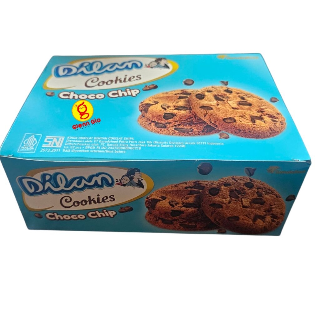 Jual Biskuit Dilan Cookies Choco Chip Box isi 23 pcs | Shopee Indonesia