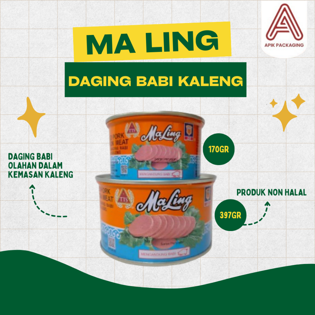 Jual Ma Ling Daging Babi Kaleng / Ma Ling Canned Pork Luncheon Meat ...